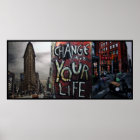 "Change your life today" - Inspirational Poster | Zazzle.com