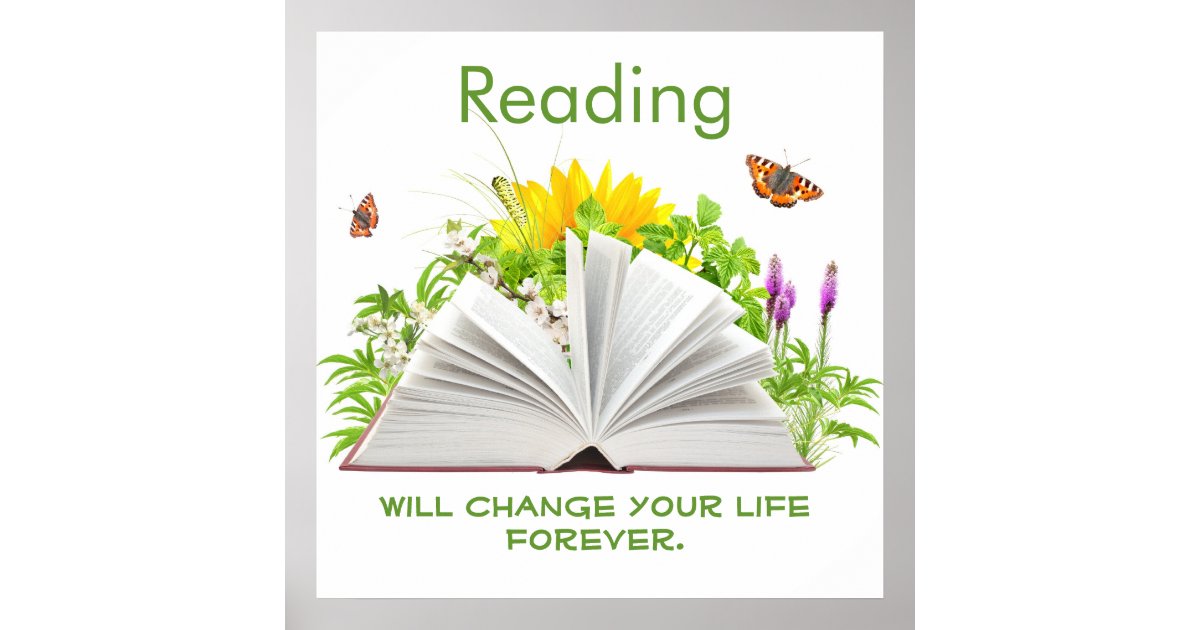 Change Your Life with Reading Poster | Zazzle