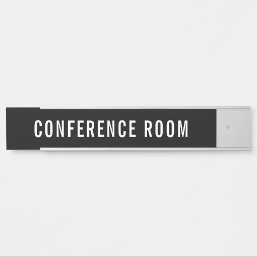 Changeable Conference Room Sign Office Door Metal | Zazzle