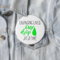 Changing Lives One Drop At A Time - CBD Oil Fan Button | Zazzle