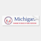 I ♥ MI (I heart Michigan) bumper sticker | Zazzle.com