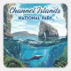 Channel Islands National Park California Ocean Square Sticker | Zazzle