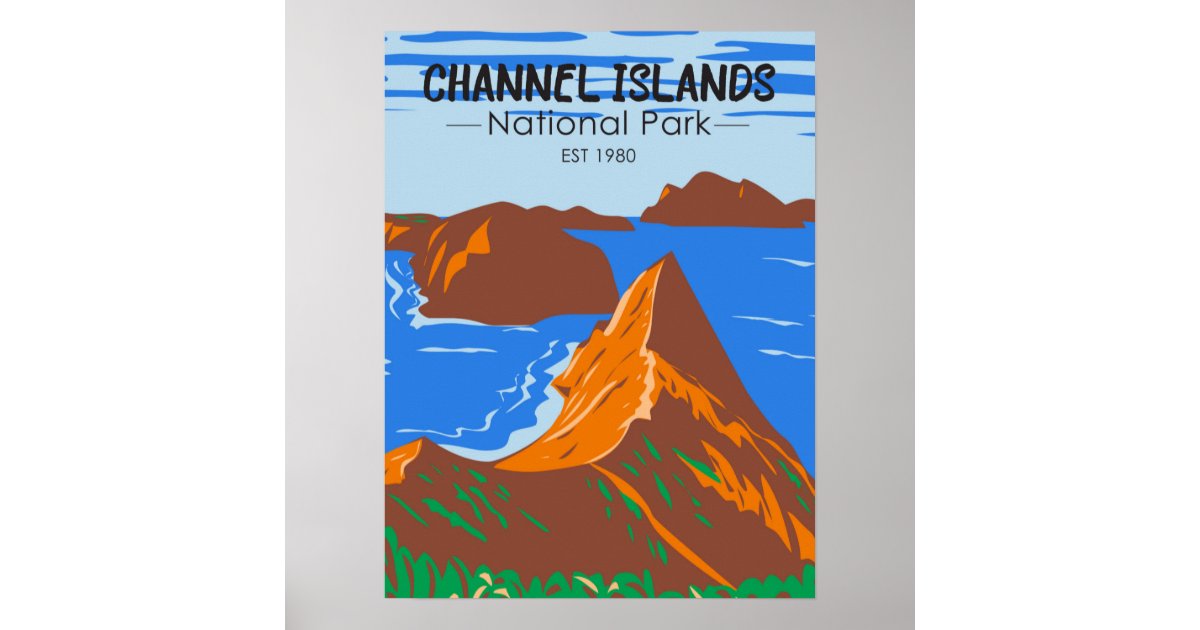 Channel Islands National Park California Vintage Poster | Zazzle