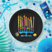 Chanukkah, Hanukkah Menorah Paper Plate | Zazzle