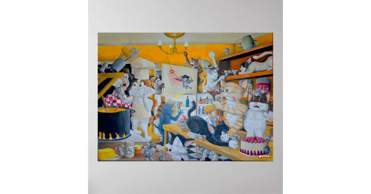Chaos in the Kitchen - Poster | Zazzle