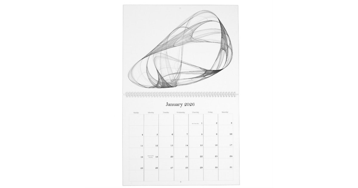 Chaotic Attractor Calendar | Zazzle