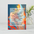 Chaotic Flames Print Birthday Party Invitation | Zazzle