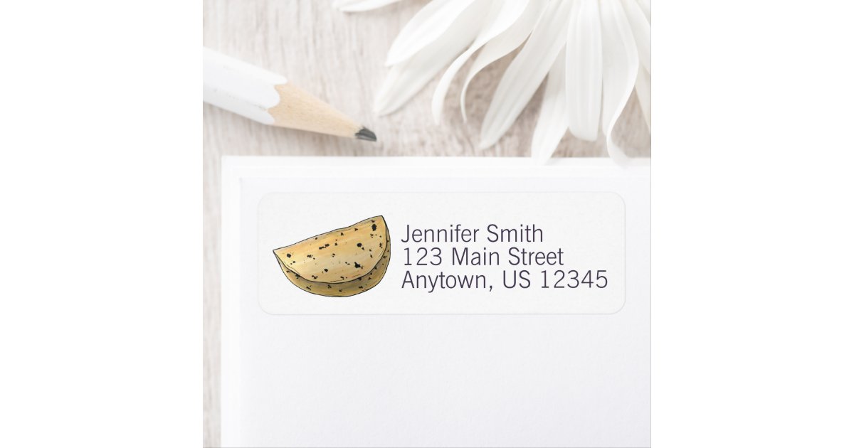 Chapati Roti Indian Food Bread Flatbread Bakery Label | Zazzle