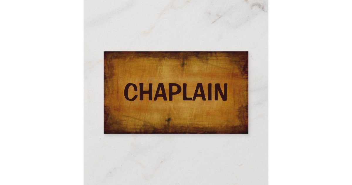 Chaplain Antique Business Card | Zazzle