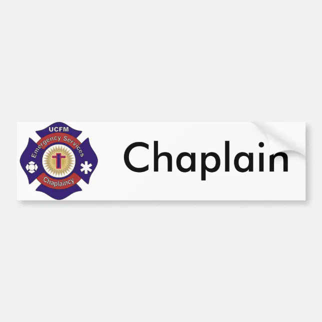 Chaplain Bumper Sticker | Zazzle