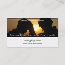 Chaplain Business Card (George Washington Praying) | Zazzle