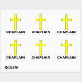 Chaplain Vehicle Decal Square Sticker | Zazzle