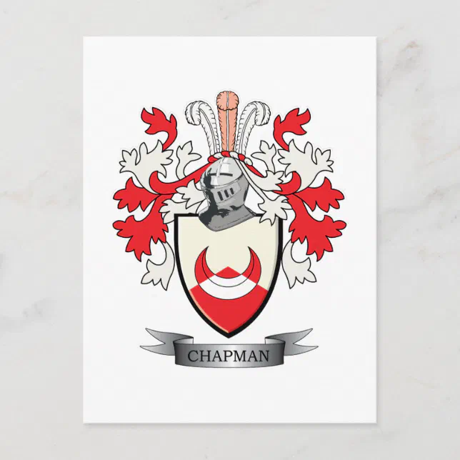 Chapman Coat of Arms Postcard | Zazzle