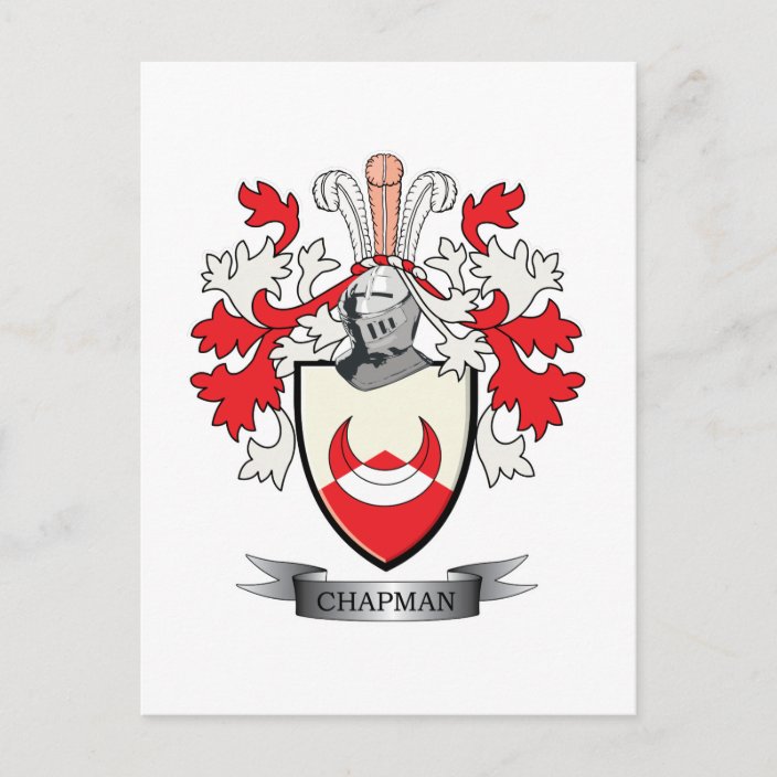 Chapman Coat of Arms Postcard | Zazzle.com