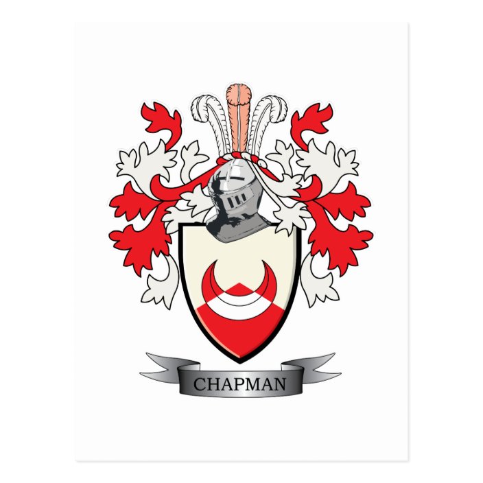 Chapman Coat of Arms Postcard | Zazzle.com