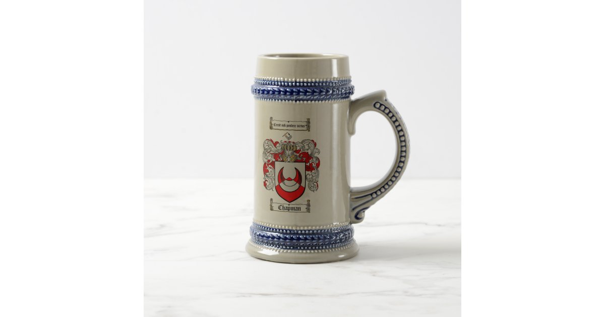 Chapman Coat of Arms Stein / Chapman Family Crest | Zazzle