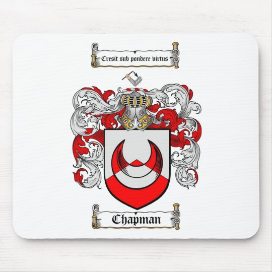 CHAPMAN FAMILY CREST - CHAPMAN COAT OF ARMS MOUSE PAD | Zazzle.com