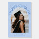 Chapter Complete Grad Party Icy Blue Welcome Sign | Zazzle
