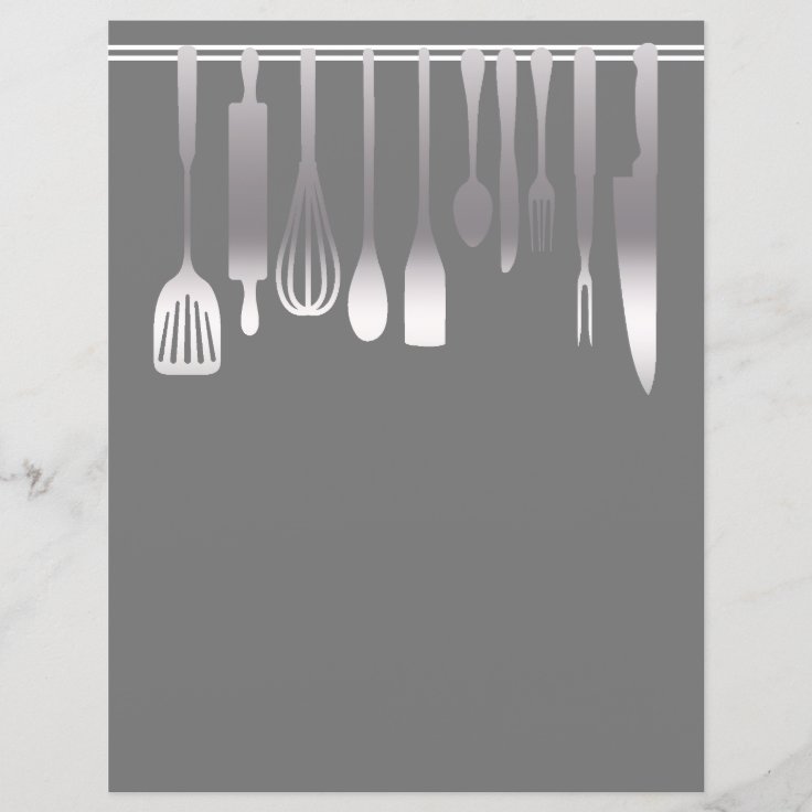 Chapter Divider Pages for Recipe Binders | Zazzle