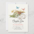 Chapter One Tea Butterfly Storybook 1st Birthday Invitation | Zazzle