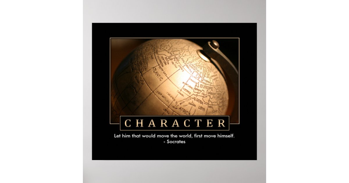 Character Inspirational Poster | Zazzle
