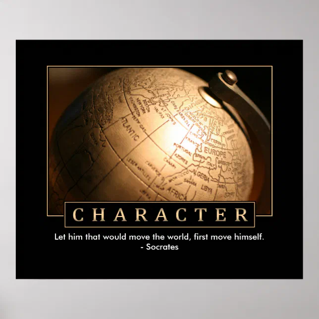 Character Inspirational Poster | Zazzle