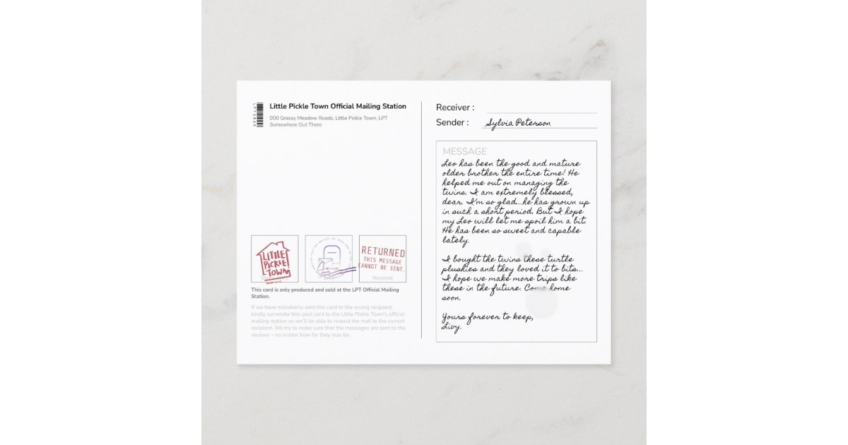 Character Postcard Aquarium Theme OC Postcard | Zazzle