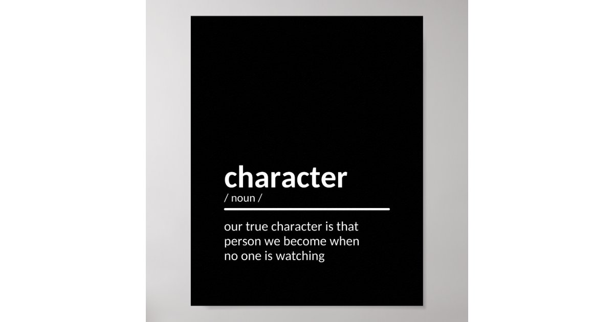 Character Quote Poster | Zazzle