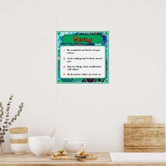 Character Traits Posters, Caring - 3 of 6 Poster | Zazzle