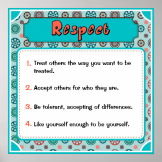 Respect Posters | Zazzle