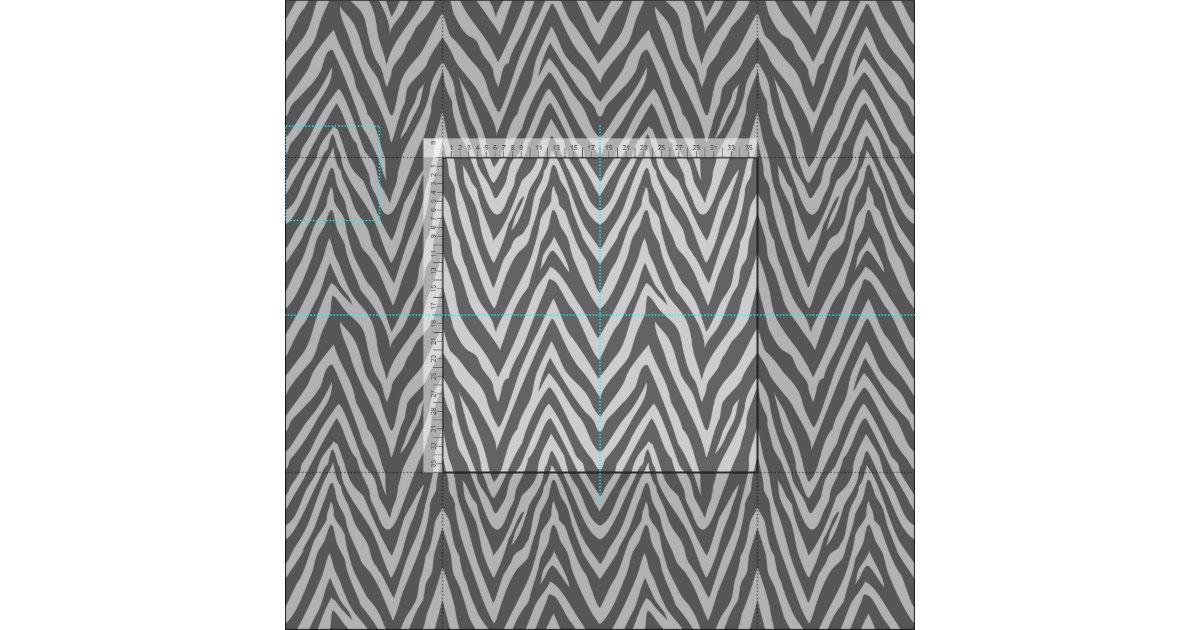 Charcoal and Gray Zebra Print Large Scale Fabric | Zazzle