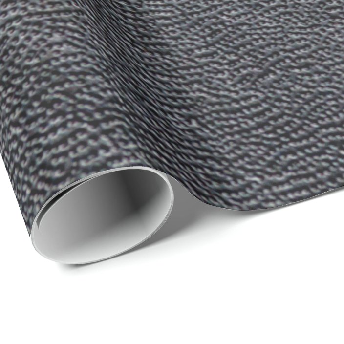 Charcoal Grain Faux Leather Wrapping Paper | Zazzle.com