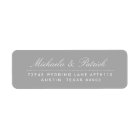 Modern Charcoal Gray Zigzag Return Address Lables Label | Zazzle.com