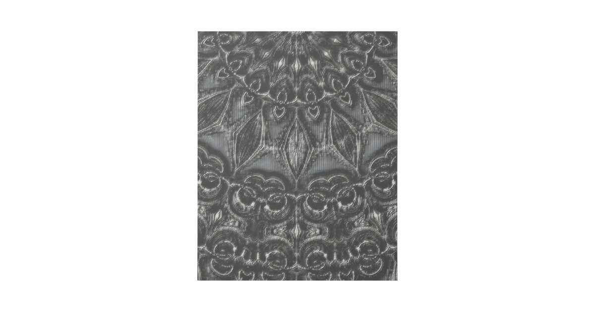 Charcoal Mandala Gallery Wrap | Zazzle