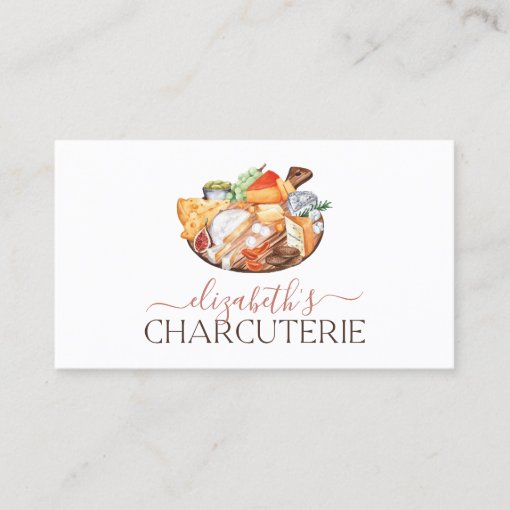 Charcuterie Grazing Board Business Card | Zazzle