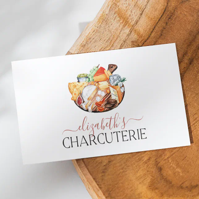 Charcuterie Grazing Board Business Card | Zazzle