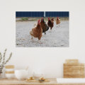 Charging Chickens Poster | Zazzle