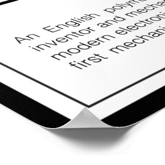 Charles Babbage Poster | Zazzle