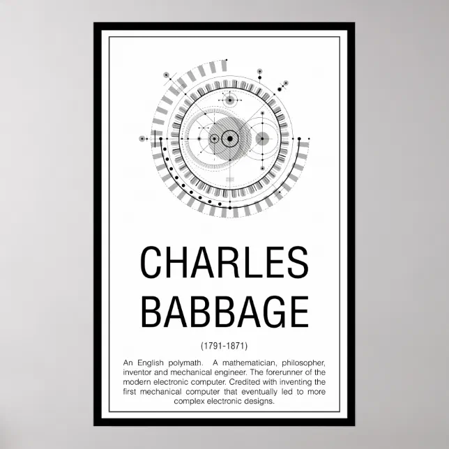 Charles Babbage Poster | Zazzle