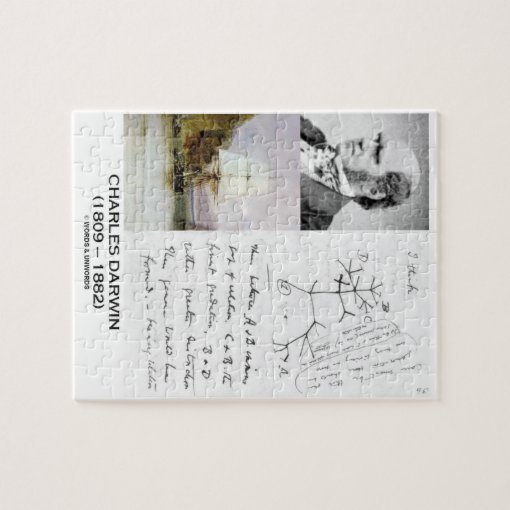 Charles Darwin (Darwin HMS Beagle Phylogenetics) Jigsaw Puzzle | Zazzle
