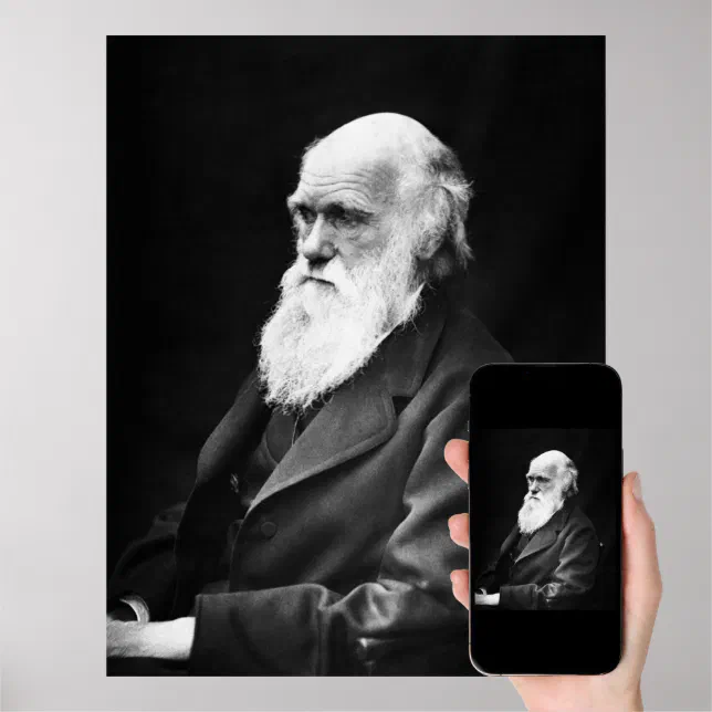 Charles Darwin Portrait Poster | Zazzle