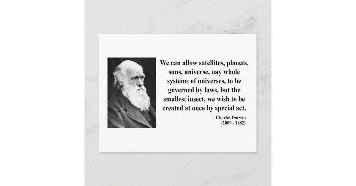 Charles Darwin Quote 4b Postcard | Zazzle