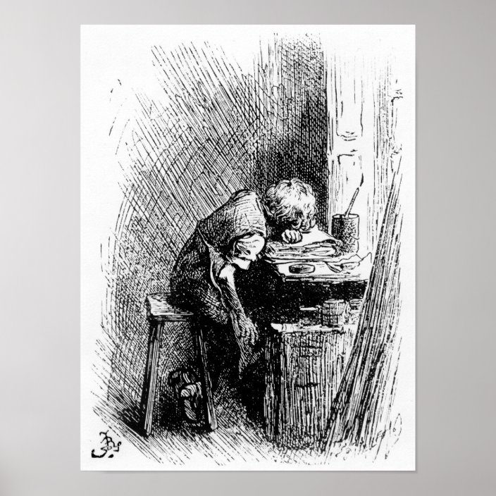 Charles Dickens at the Blacking Factory an Poster | Zazzle.com
