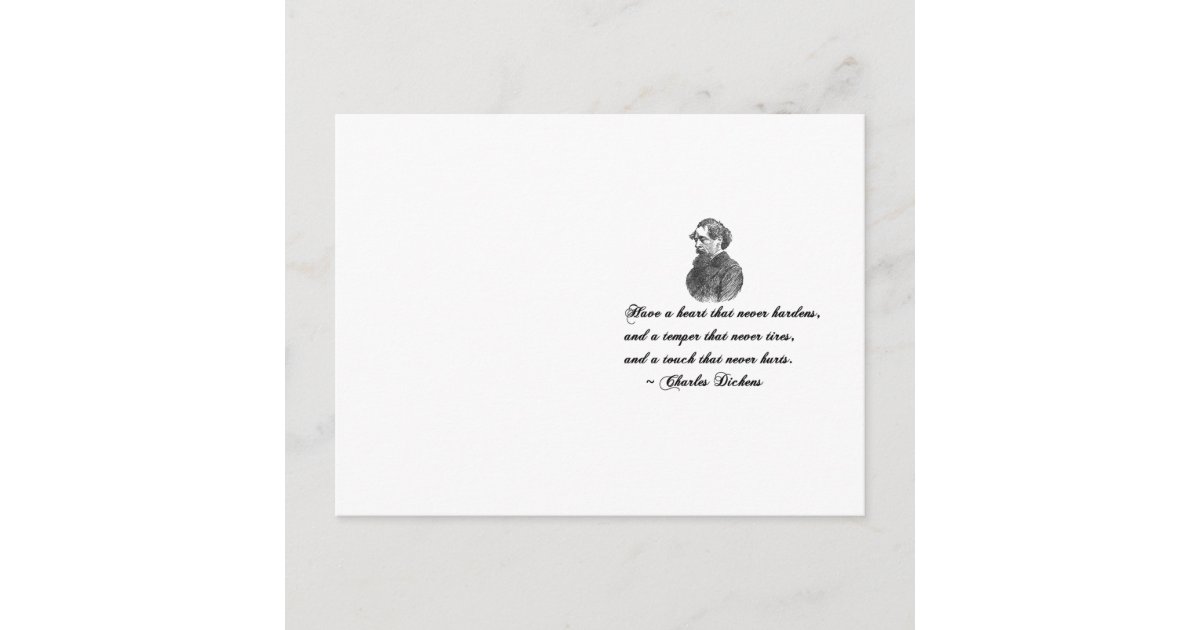 Charles Dickens Our Mutual Friend Quote Postcard | Zazzle
