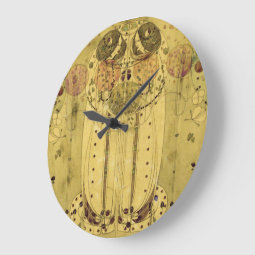 Charles Rennie Mackintosh - The Wassail Large Clock | Zazzle