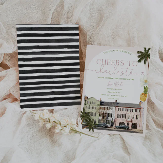 Charleston SC Bachelorette Invitation | Zazzle