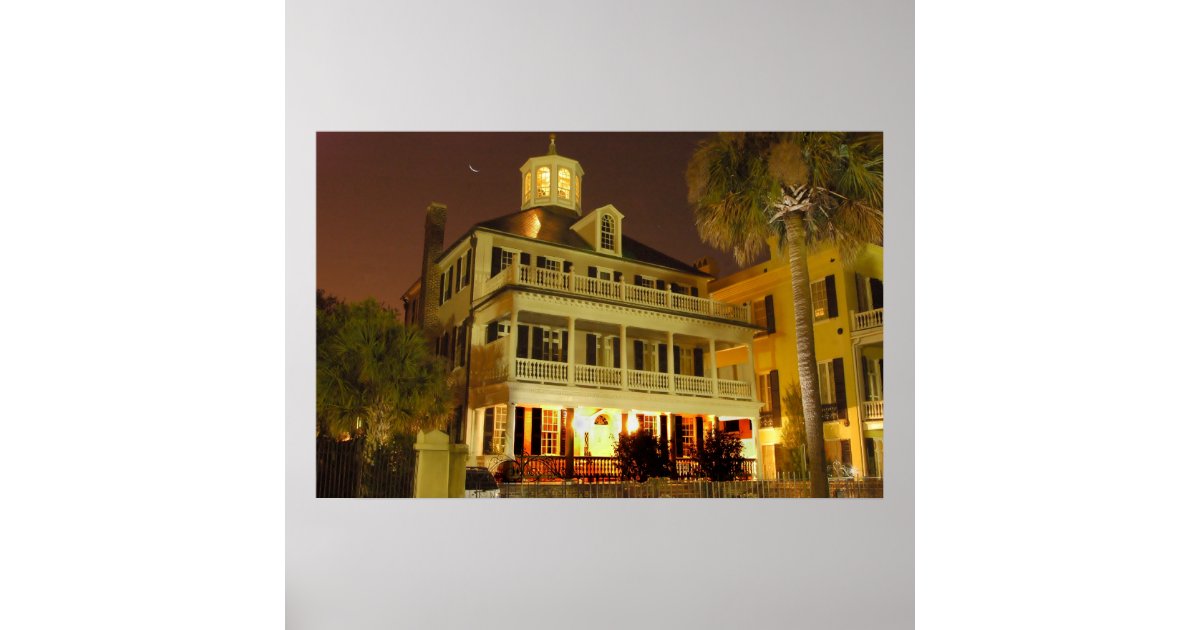 Charleston SC battery house Poster | Zazzle