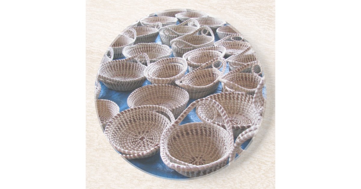 Charleston SC Sweetgrass Baskets Stone Coaster | Zazzle