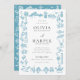 Charleston Toile Border in Blue Wedding Invitation | Zazzle