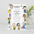 Charlie Brown and Gang Confetti Birthday Invitation | Zazzle